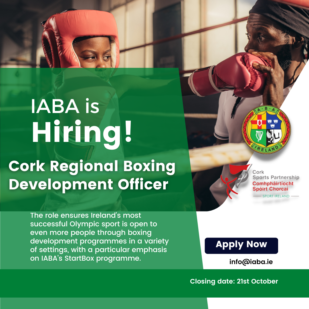 Work in Boxing: Cork Regional Boxing Development Officer. | Irish ...