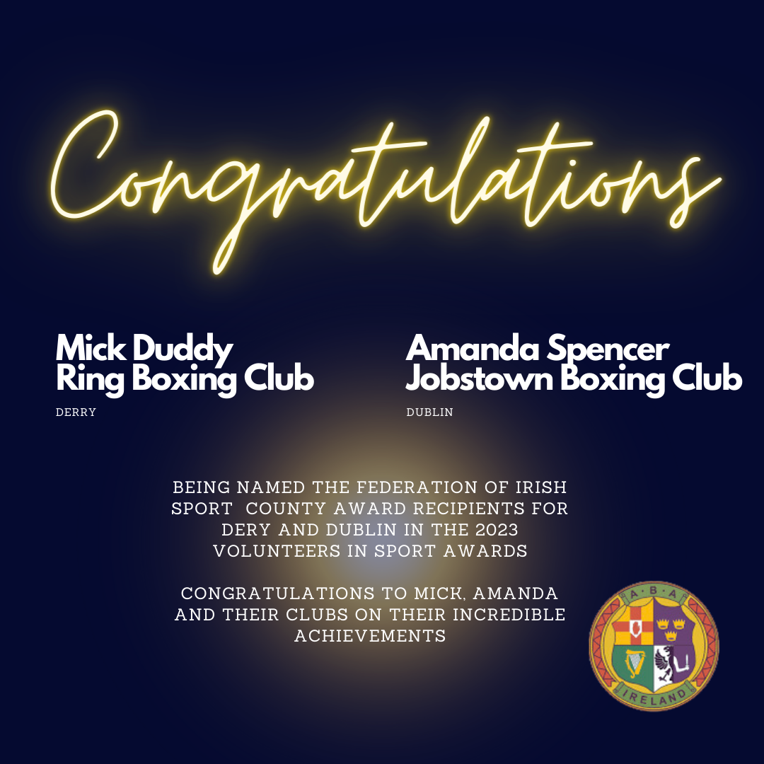 Boxing Club members named County Award Recipients in the Volunteers in ...